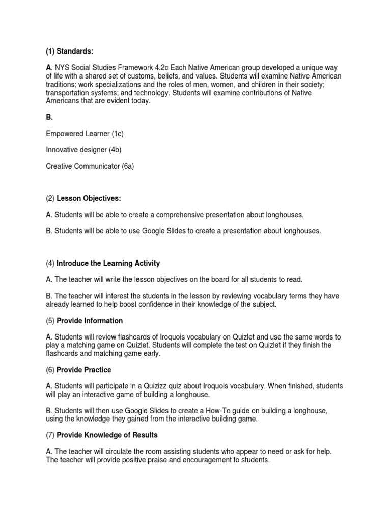 EdTech Lesson Plan | PDF | Educational Assessment | Vocabulary