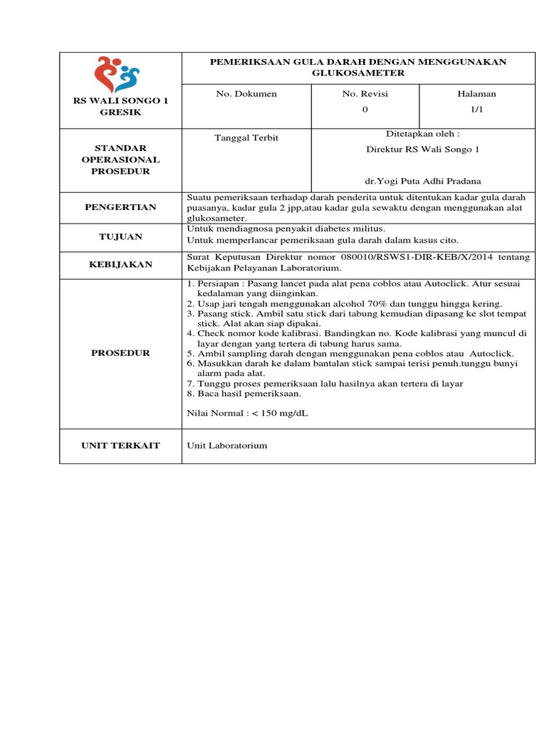 Prosedur Gda Stick | PDF