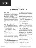 ASME Section V, Article 2 | PDF | Radiography | Imaging