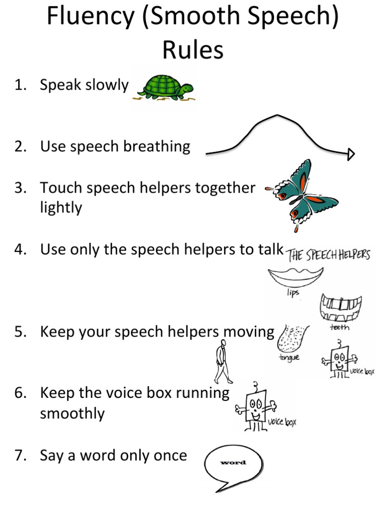 Fluency Smooth Speech Rules Free | PDF
