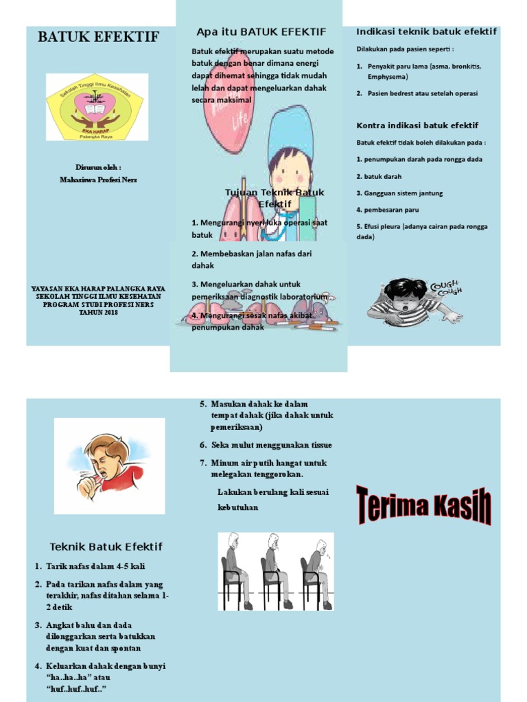 Leaflet Batuk Efektif Post Op | PDF