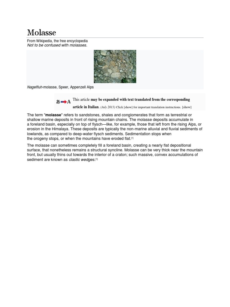 Geology of Molasse Deposits | PDF | Science & Mathematics | Poetry