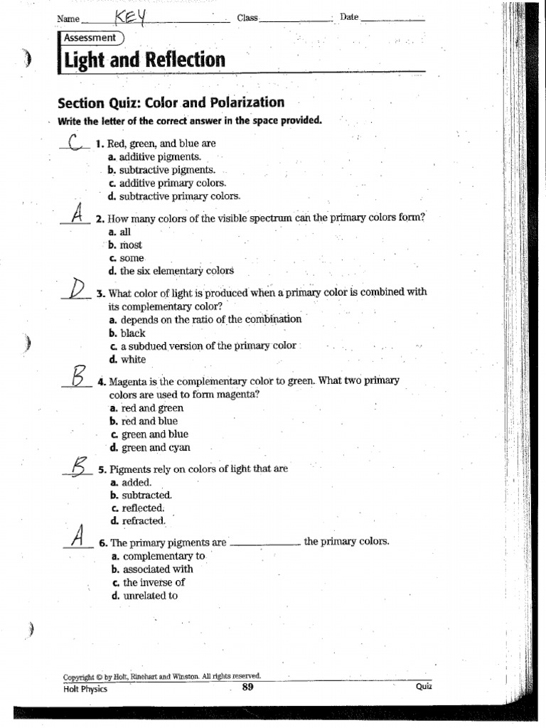 Solutions To CH 13.4 Quiz | PDF