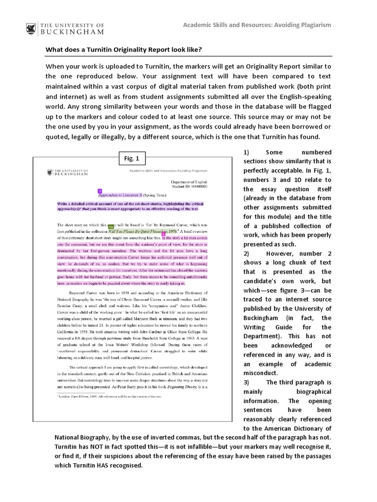 Sample Turnitin Originality Report 2014 | PDF | Turnitin | Quotation Mark