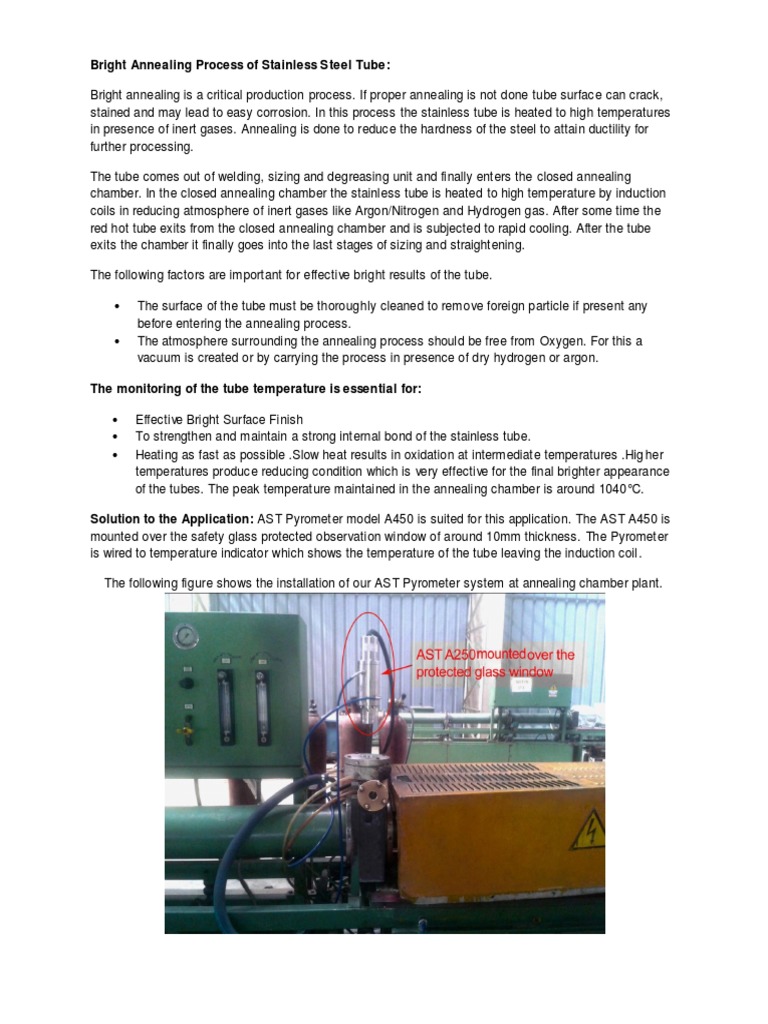 Bright Annealing Process of Stainless S Teel Tube | PDF | Annealing ...