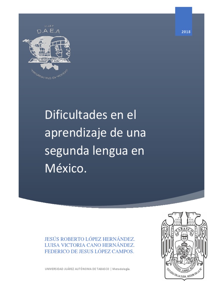 Dificultades para aprender idiomas en México | PDF | Segundo lenguaje ...
