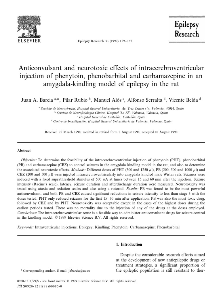 CZP | PDF | Epilepsy | Dose (Biochemistry)