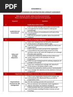 HSE Questionnaire | PDF | Safety | Regulatory Compliance