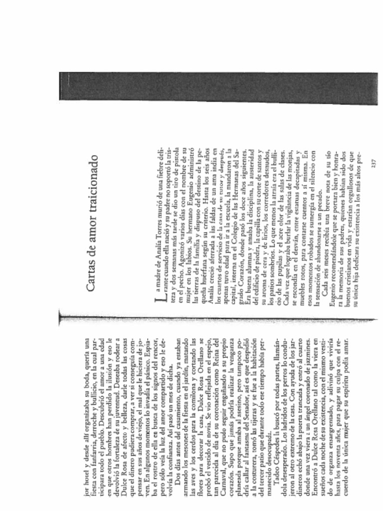 Scanned Cuento Cartas de Amor Traicionado | PDF