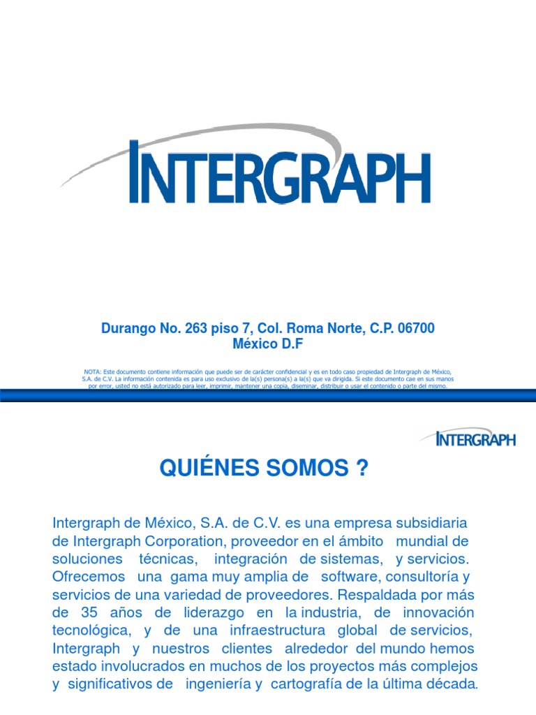 Training Intergraph | PDF | Software | Ciencia y Tecnología