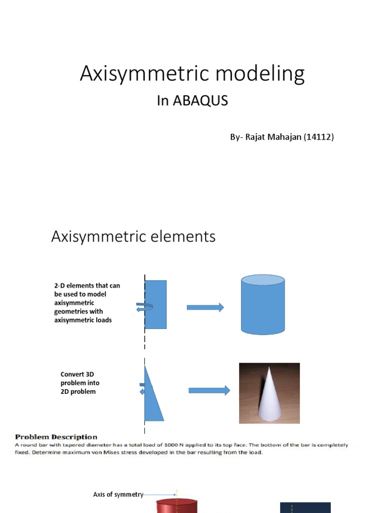Axisymmetric Modeling in ABAQUS | PDF