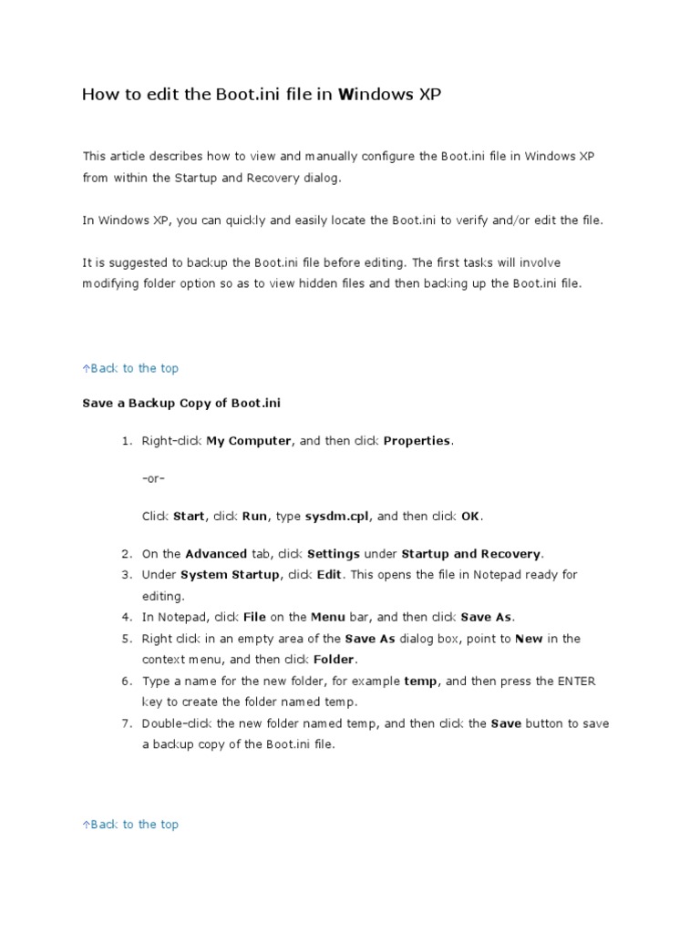 How To Edit The Boot | PDF | System Software | Microsoft Software