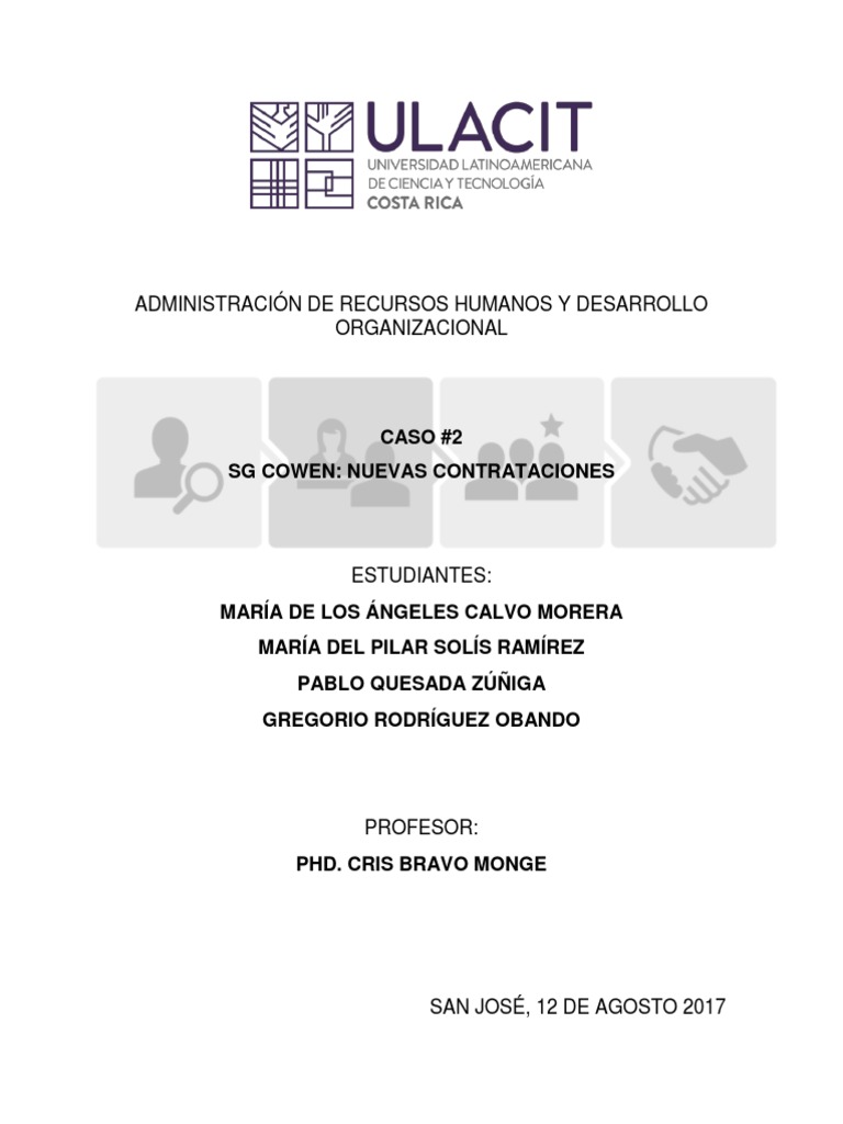 SG Cowen: Desafíos de Contratación | PDF | Gestión de recursos humanos ...