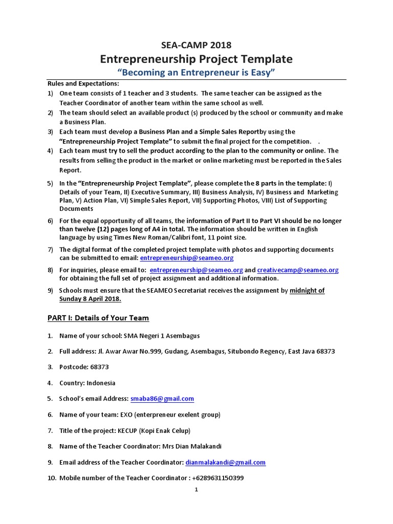 Student Entrepreneurship Guide | PDF | Business