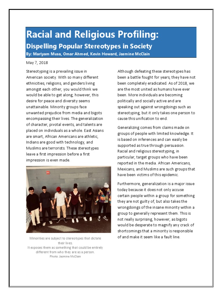 Photojournalism Project - Article | PDF | Stereotypes | Prejudices