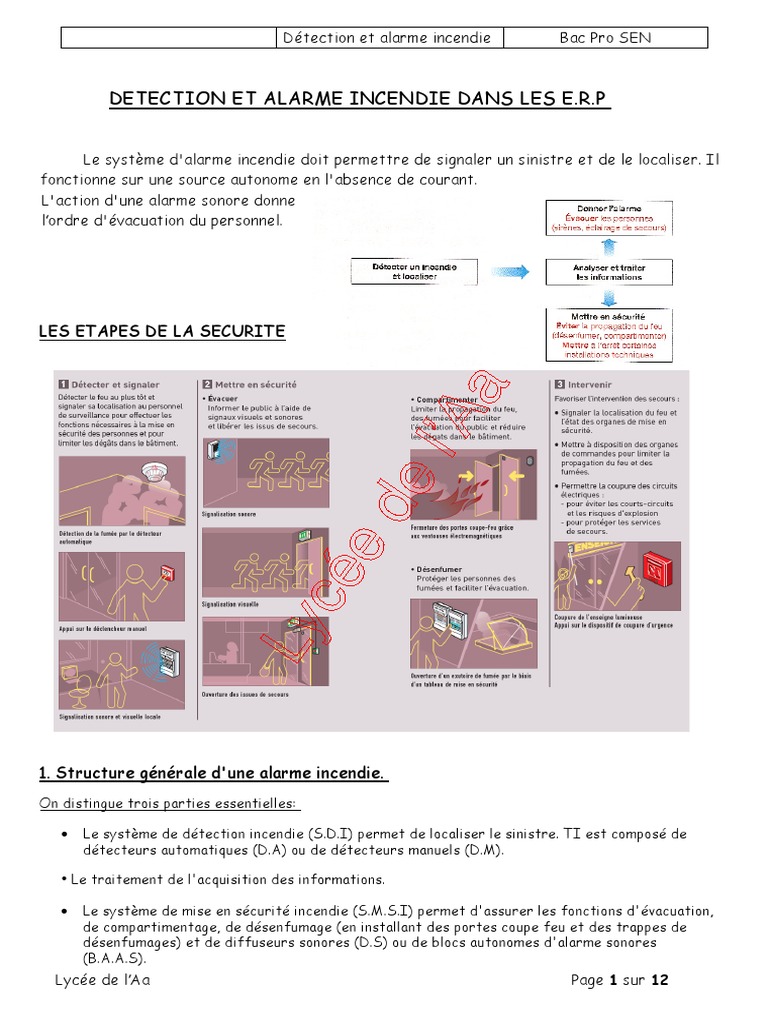 Alarme Incendie PDF | PDF | Sécurité | Feu
