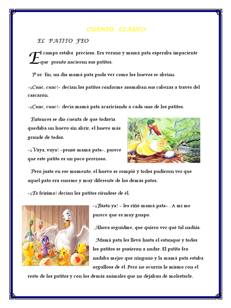 Patito Feo Cuento
