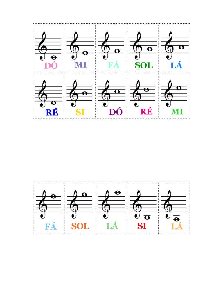 Jogo Da Memoria Clave de Sol | PDF
