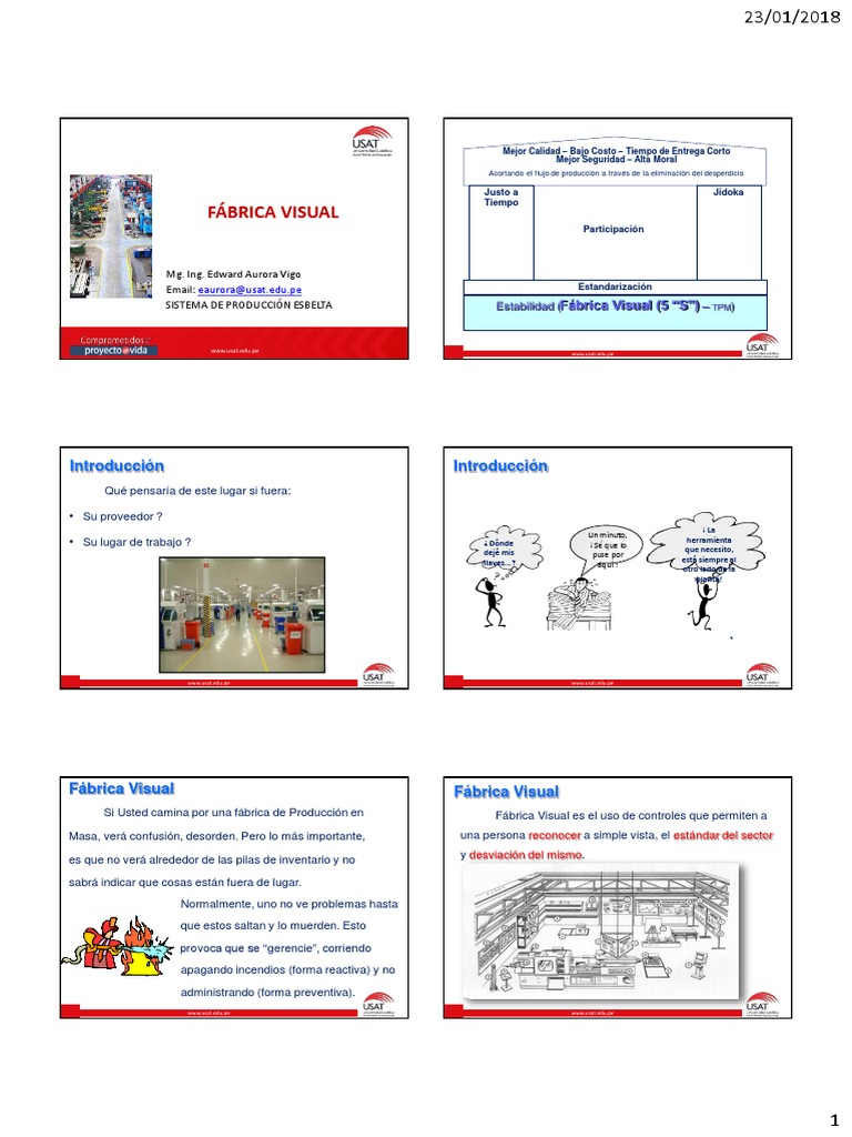 Fábrica Visual: Mejora Continua en Industria | PDF | Percepción ...