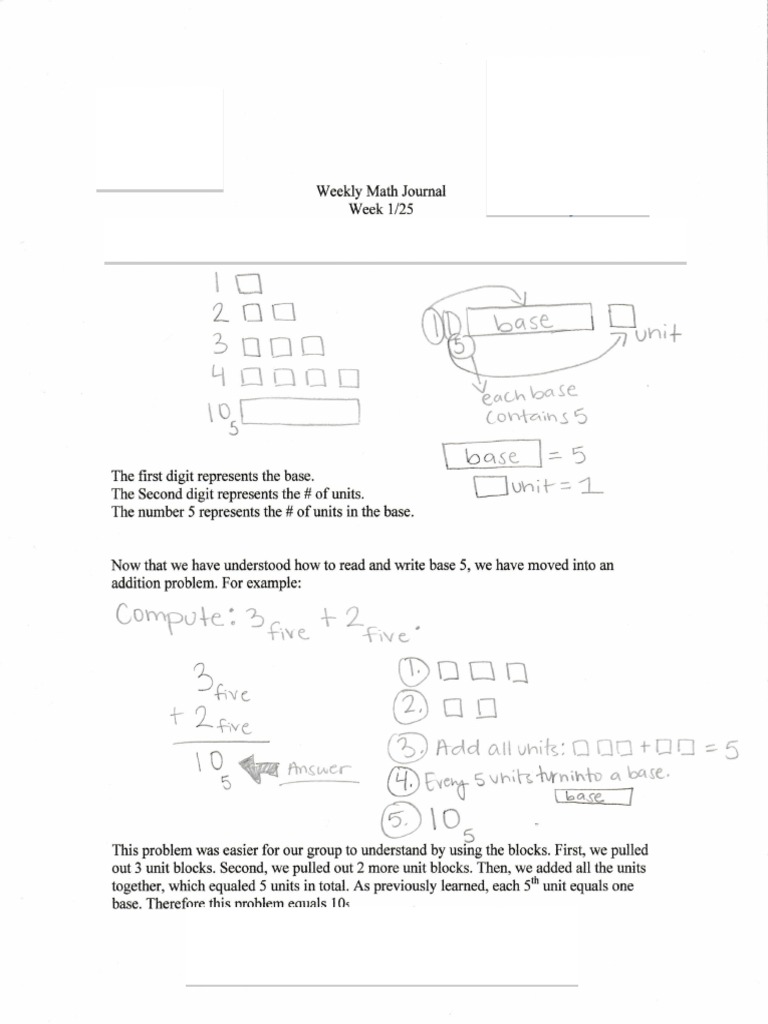 Math Journal 1 | PDF