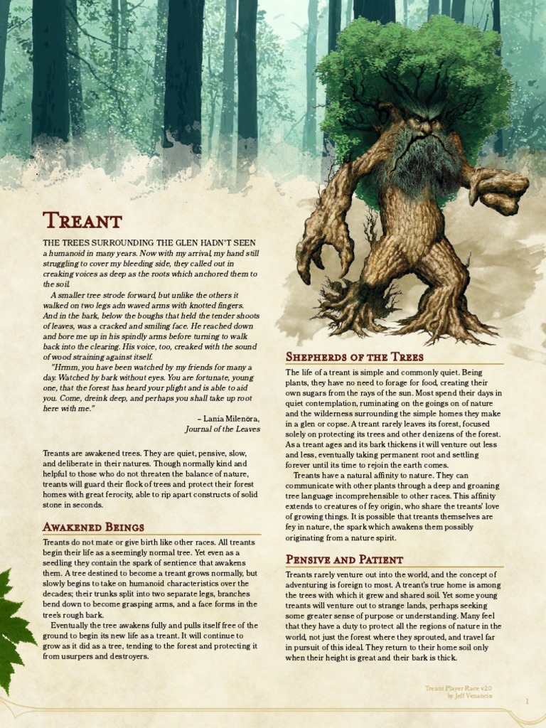 The Awakening of a Treant | PDF | Trees | Plants
