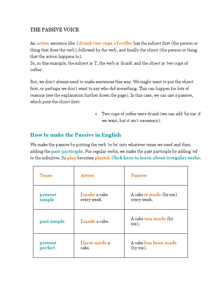 Understanding Passive Voice Usage | PDF | Verb | Onomastics