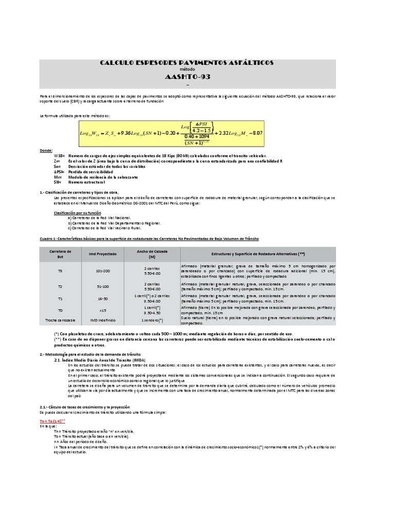 Calculo Del IMD y Pavimento | PDF | La carretera | Eje