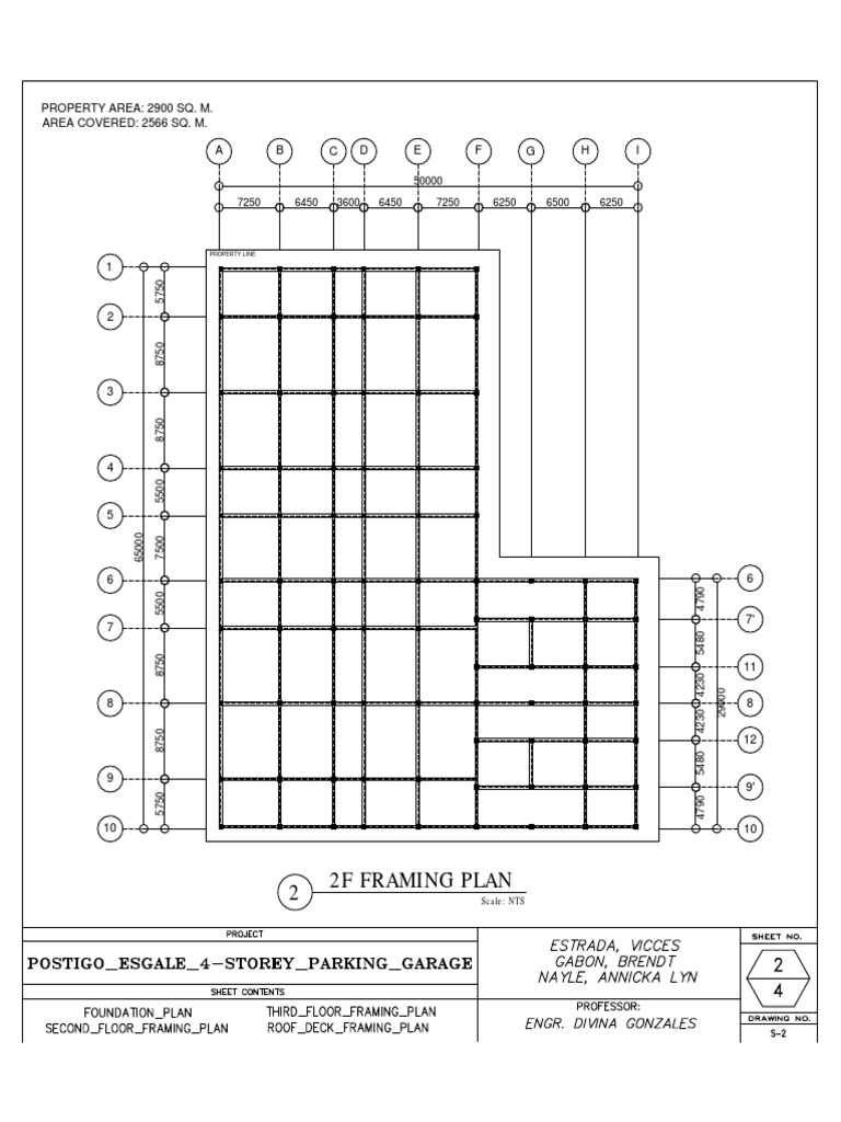 CE Project - 2F Framing Plan | PDF