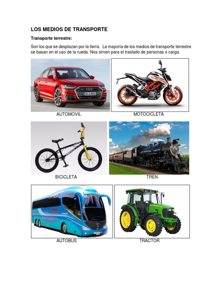 Medios de Transporte en América | PDF