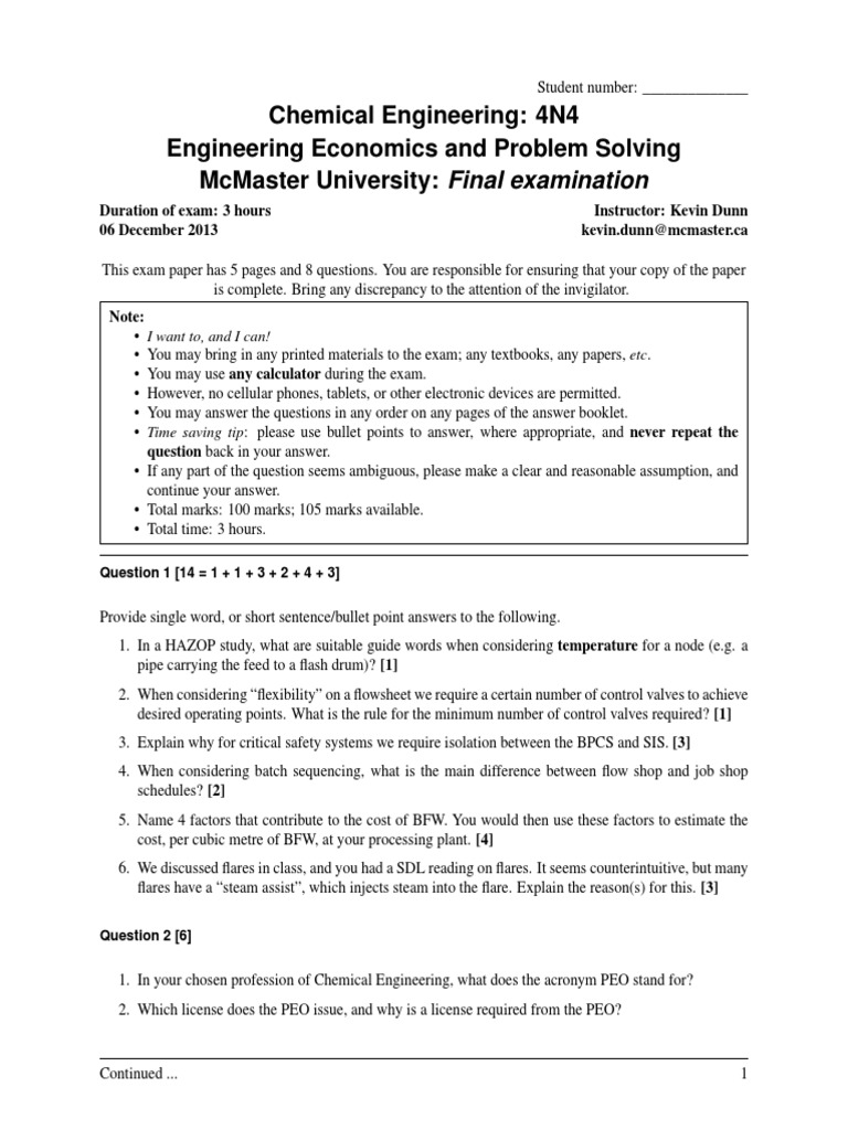 2013 4N4 Final Exam | PDF | Test (Assessment) | Nature