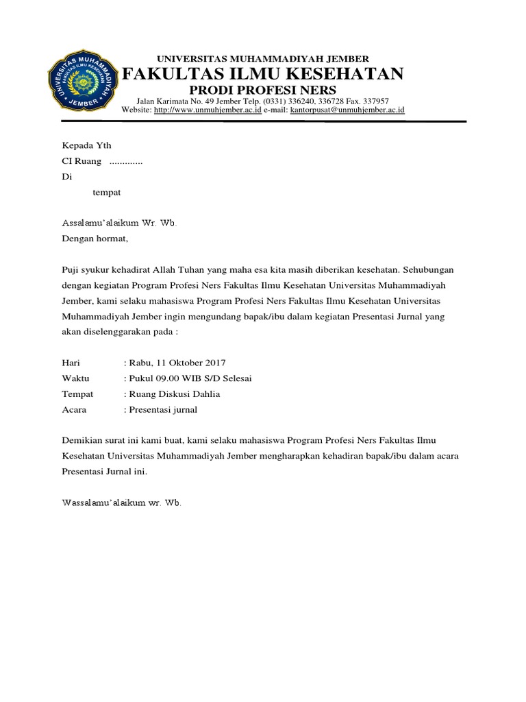 Surat Permohonan Sempro | PDF