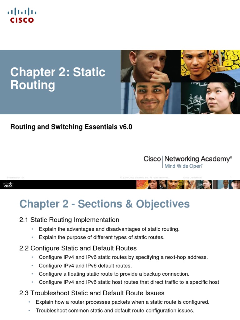 2.1.1 Chapter 2 Static Routing | PDF | I Pv6 | Ip Address