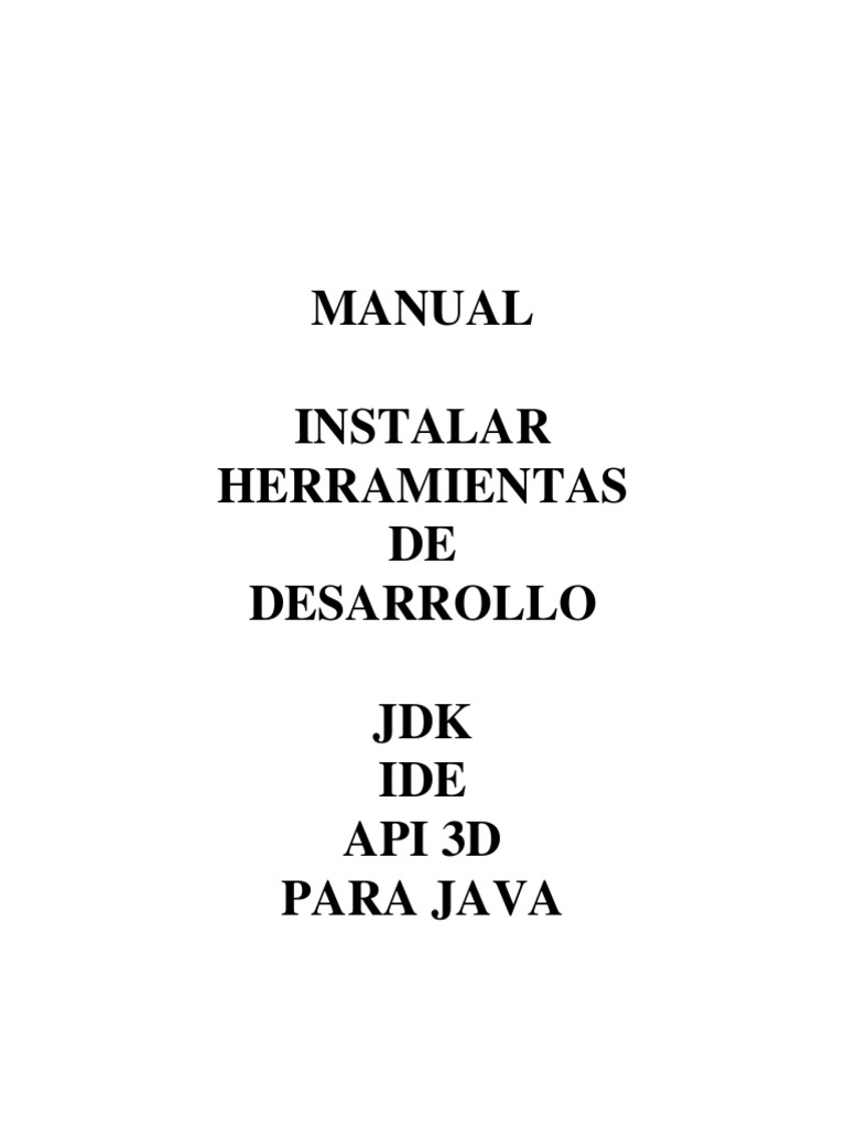Manual Instalacion Herramientas Pdf Entorno De Desarrollo Integrado