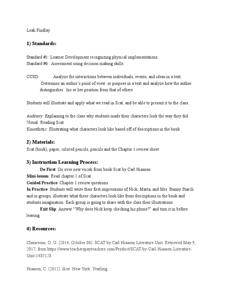 Artifact 3 Edu 202 | PDF | Lesson Plan | Reading Comprehension