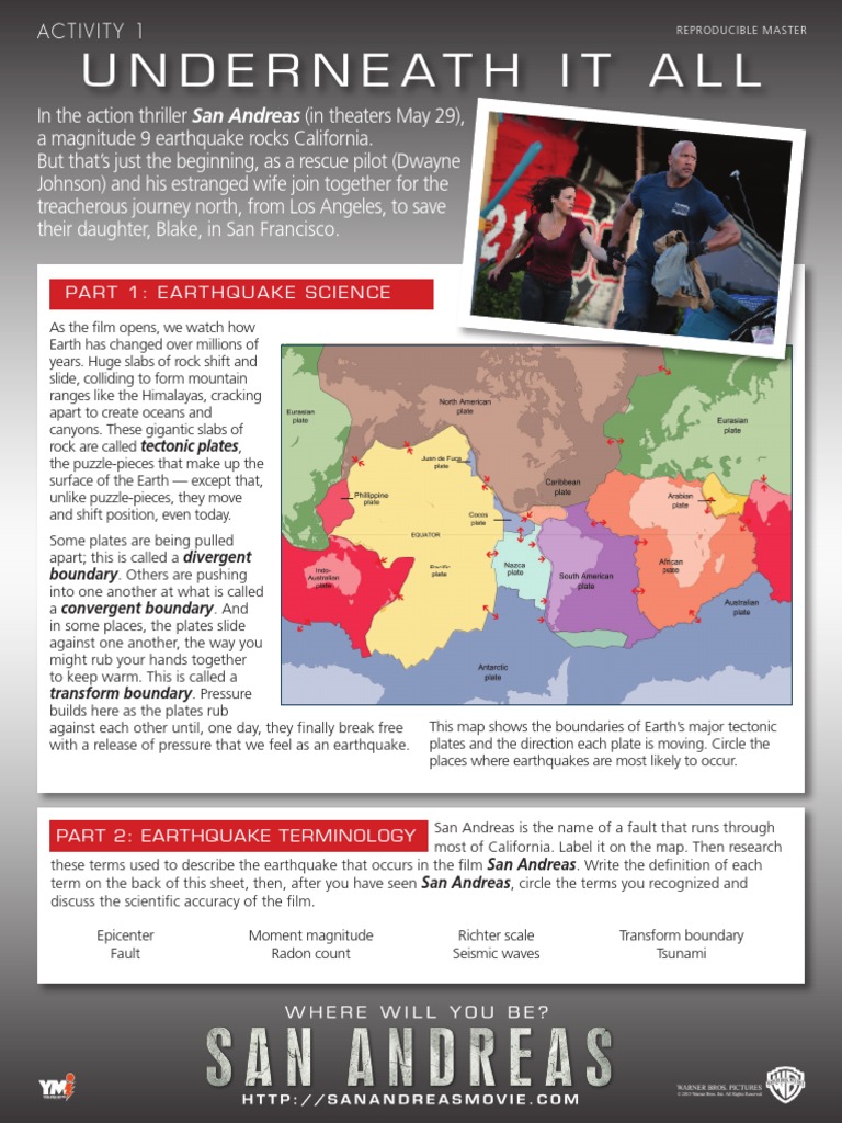 San Andreas Act1 | PDF | Earthquakes | Plate Tectonics