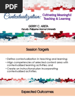 Learning Package (Contextualization, Localization & Indigenization | PDF | Learning | Curriculum