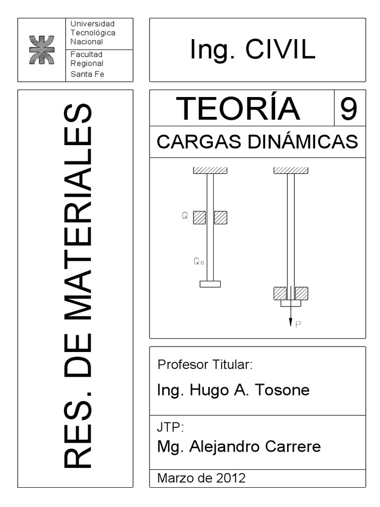 Cargas Dinámicas en Estructuras | PDF | Elasticidad (Física) | Dinámica ...
