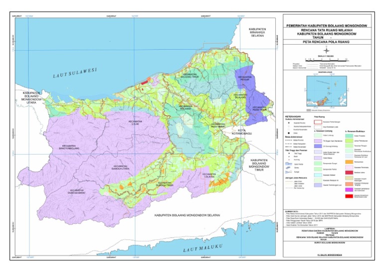 Peta Pola Ruang Bolmong | PDF