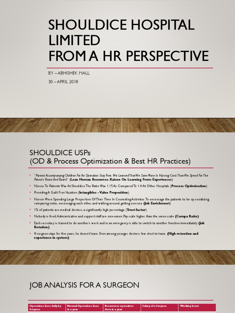 Shouldice Hospital Case Study Solved | PDF | Surgery | Nursing