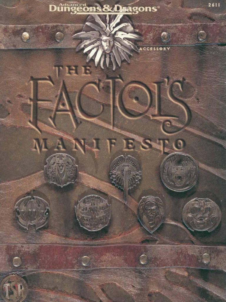 Planescape - The Factol's Manifesto PDF | PDF | Divinity