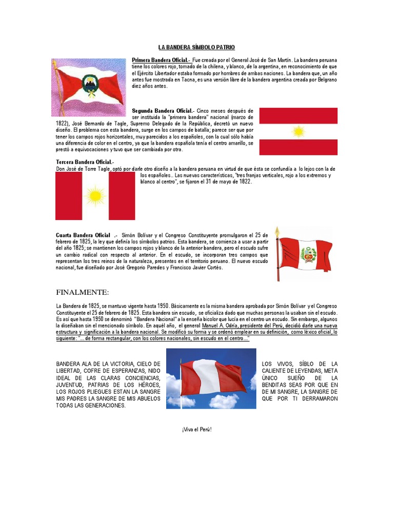 La Bandera Símbolo Patrio | PDF | Símbolos nacionales | Bandera