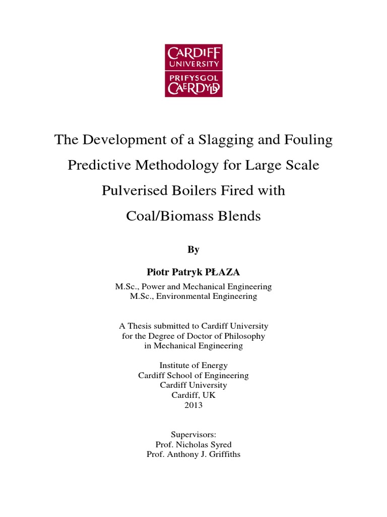 Slagging & Fouling Prediction in Boilers | PDF | Boiler | Heat