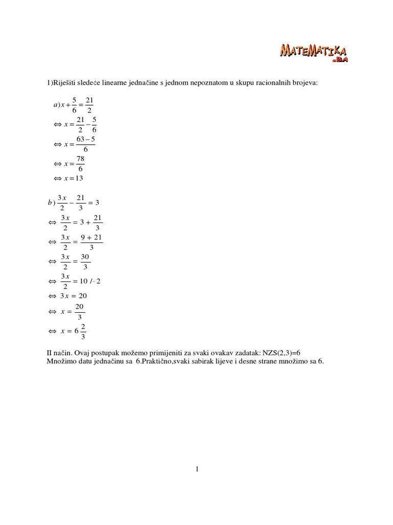 Linearne Jed PDF | PDF