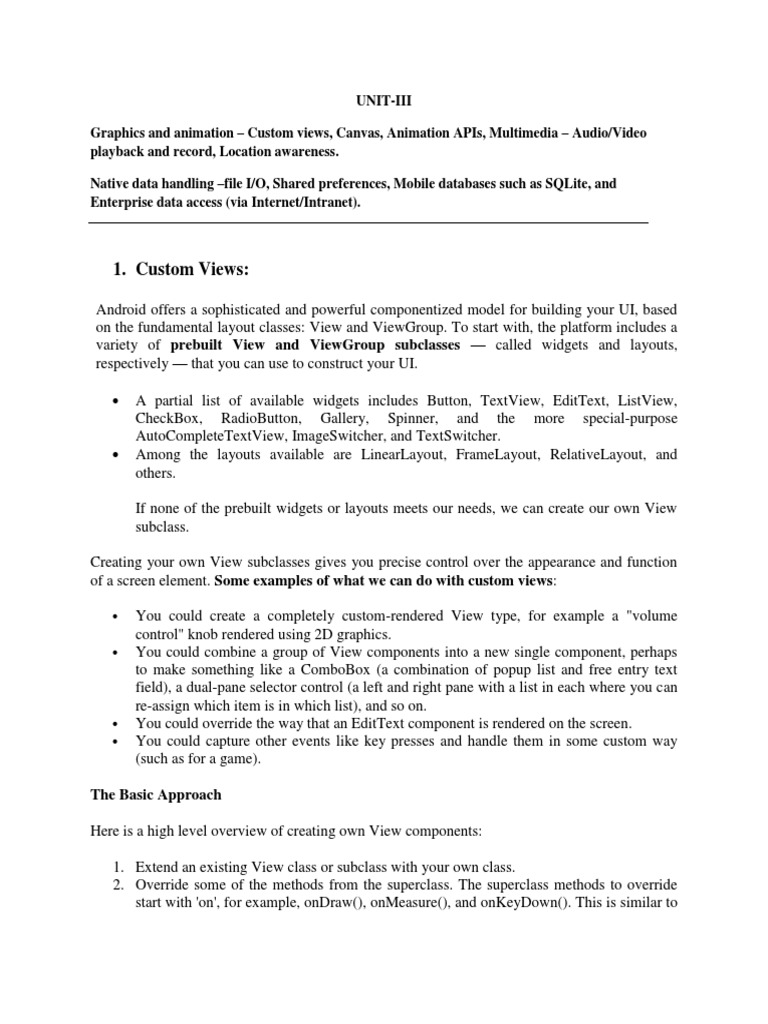 Custom Views | Download Free PDF | Method (Computer Programming) | Databases