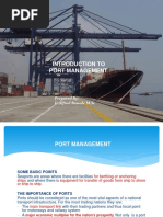 Port Operations Management | PDF | Port | Cargo