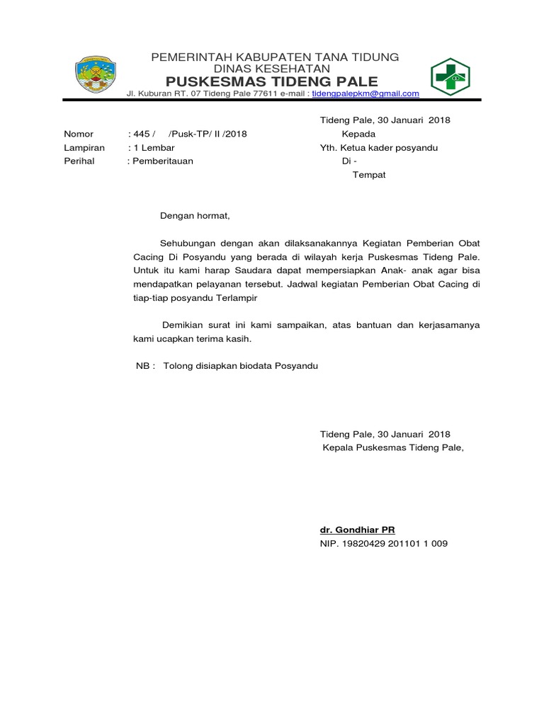 Undangan Posyandu | PDF