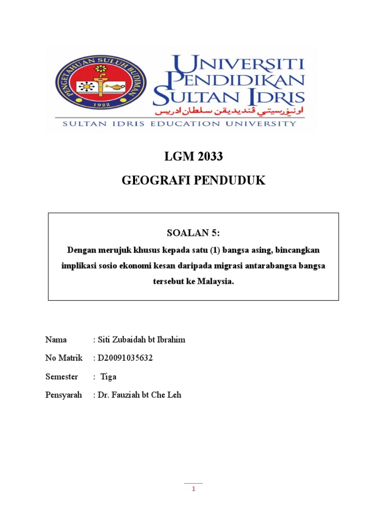 Kesan Migrasi Indonesia Ke Malaysia | PDF