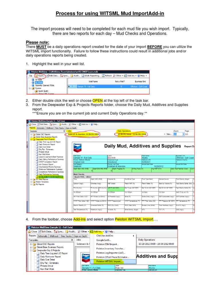 WITSML Mud Import Process Guide | PDF | Xml | Computer File