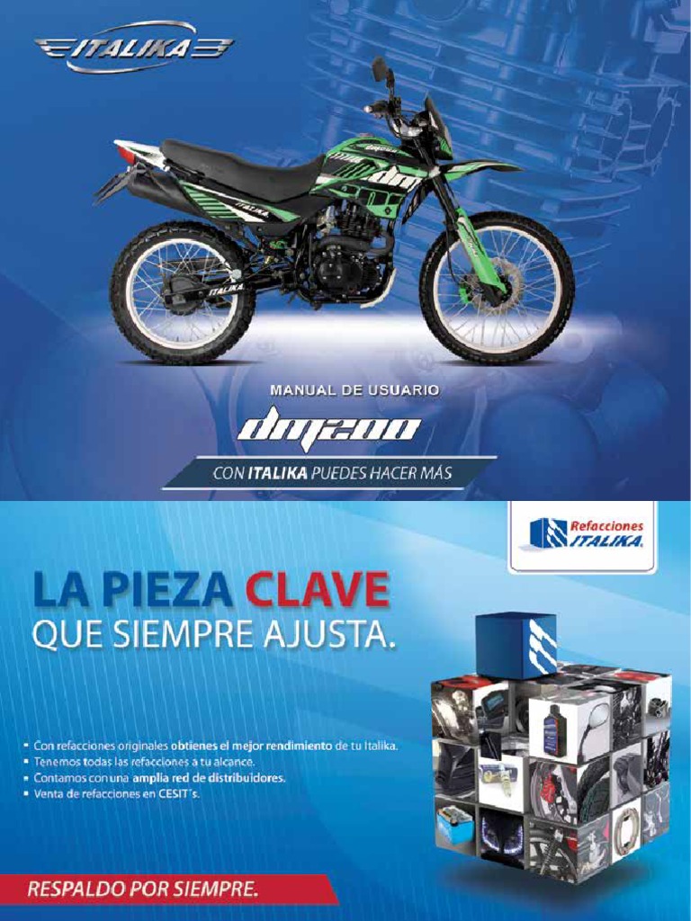 Guía de Arranque Italika DM 200 | PDF | Carburador | Gasolina