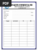 Kalender KB Suntik 1 Bulan Dan 3 Bulan | PDF